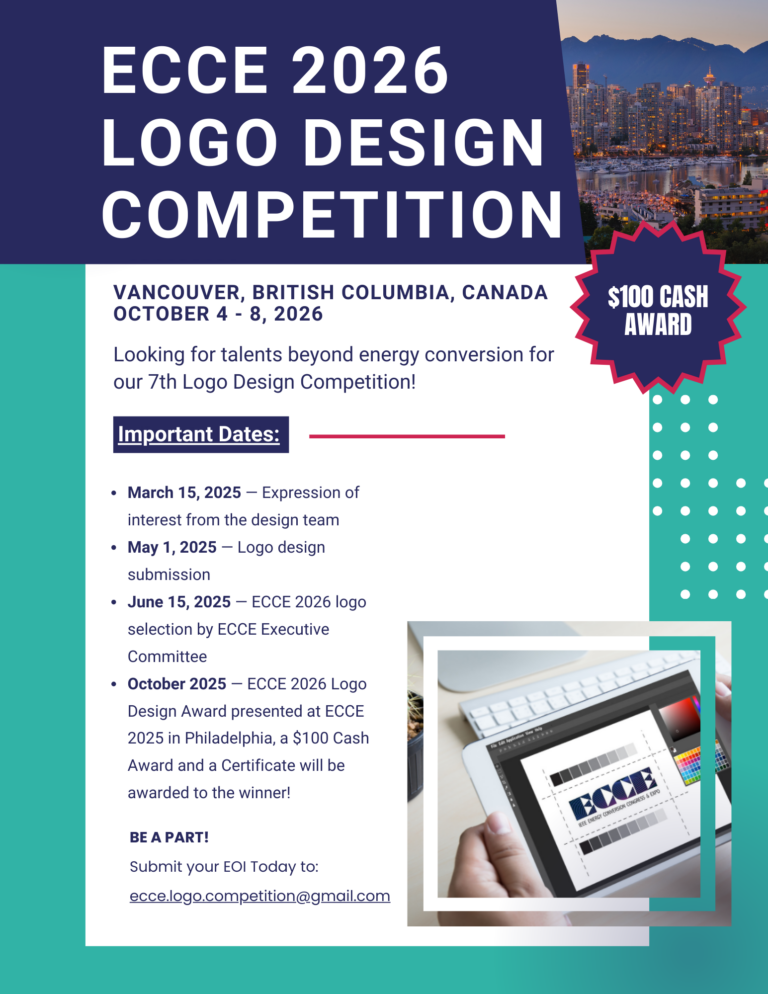 7th Logo Design Competition for IEEE ECCE 2026 - IEEE Power Electronics ...